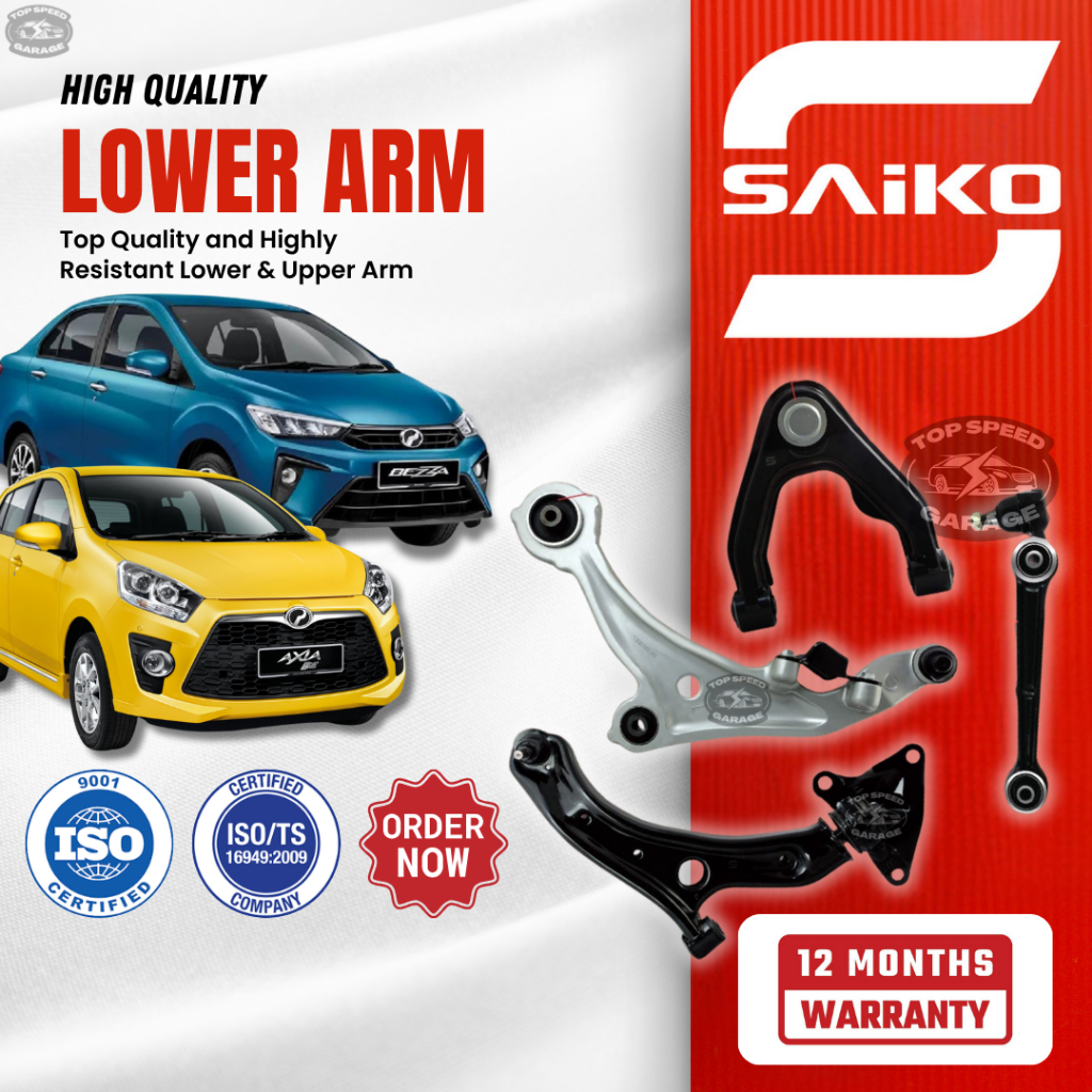 SAIKO Lower Arm Bezza Lower Arm Axia Perodua Depan Front Set | Shopee ...