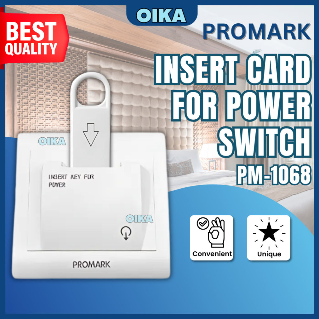 [ENERGY SAVING] PROMARK PM-1068 Insert Card Power Switch AC 240V 40A ...
