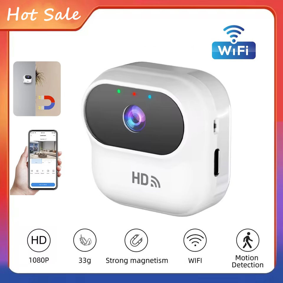 Mini Camera 1080P WiFi Smart Home Security Camera Monitor Camcorders ...