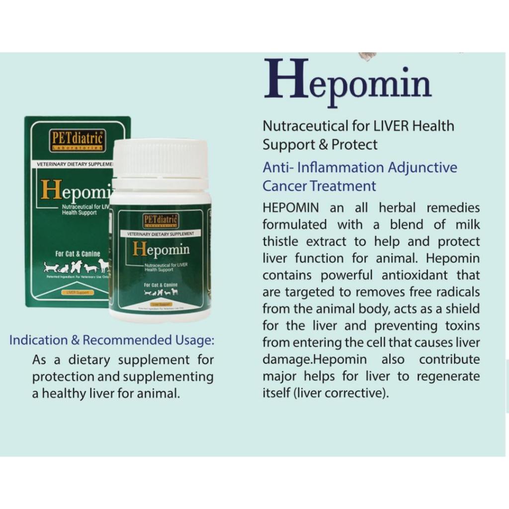 PETDiatric Hepomin Liver Support 60's for Cat & Canine | Shopee Malaysia