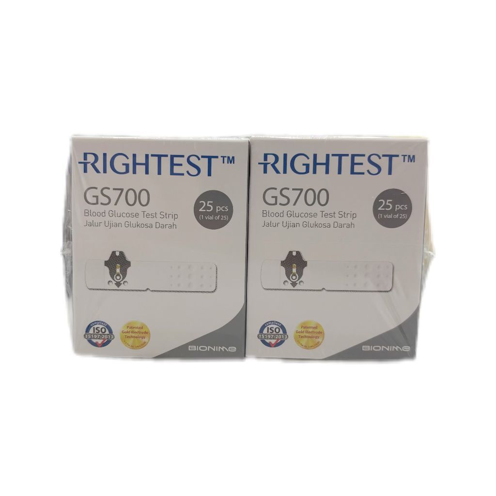 BIONIME GS700 GLUCOSE STRIPS 2X25S TEST STRIPS [FREE LANCET 50S ...