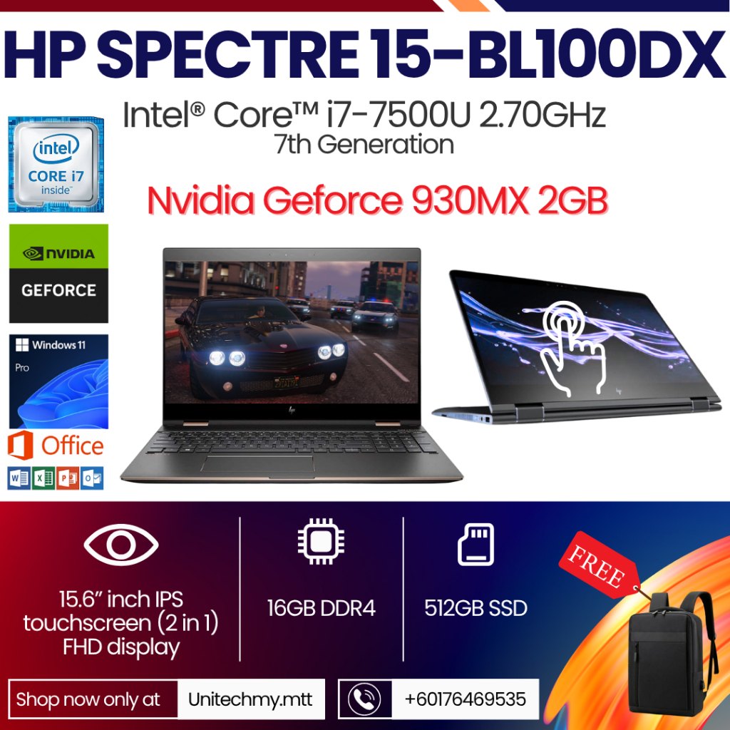 HP SPECTRE15-CH00,15-BL100DX,15-B1012DX, Notebook 15-DY1020NR Nvidia GeForce GAMING LAPTOP ...