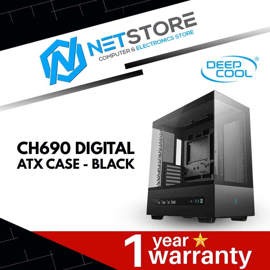 DEEPCOOL CH690 DIGITAL ATX CASE - R-CH690-BKNNA0D-G-1 | Shopee Malaysia