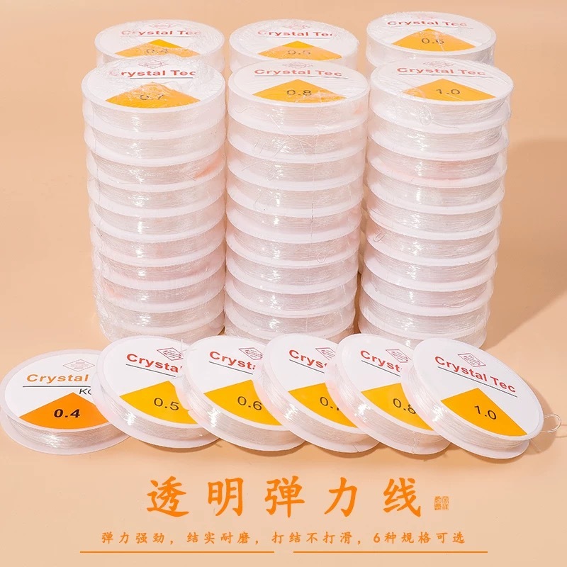 Transparent Elastic String, Transparent Crystal Elastic String, Tali ...