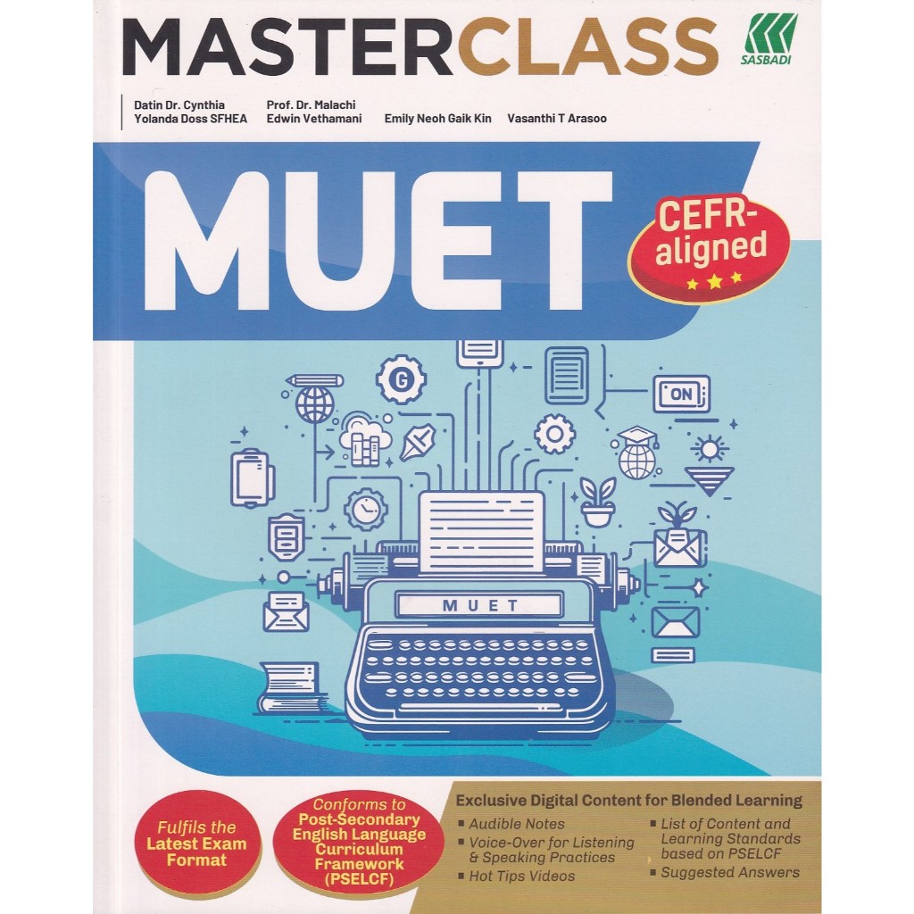 MASTERCLASS MUET (CEFR) (2025) | Shopee Malaysia