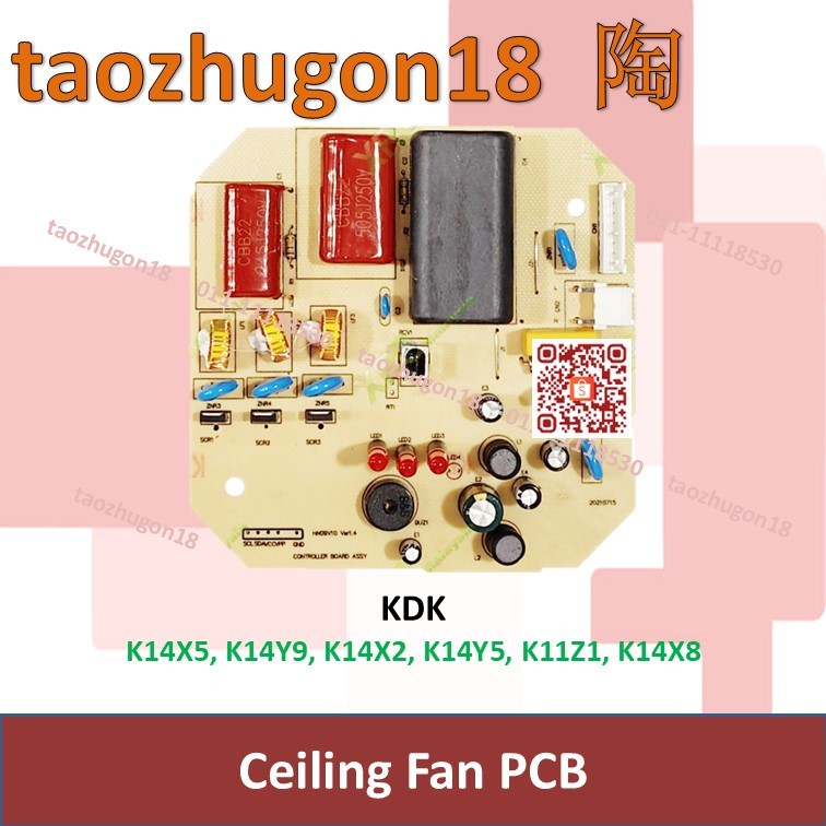 KDK Ceiling Fan PCB Power Board Kipas Siling K14X5 K14Y9 K14X2 K14Y5 ...