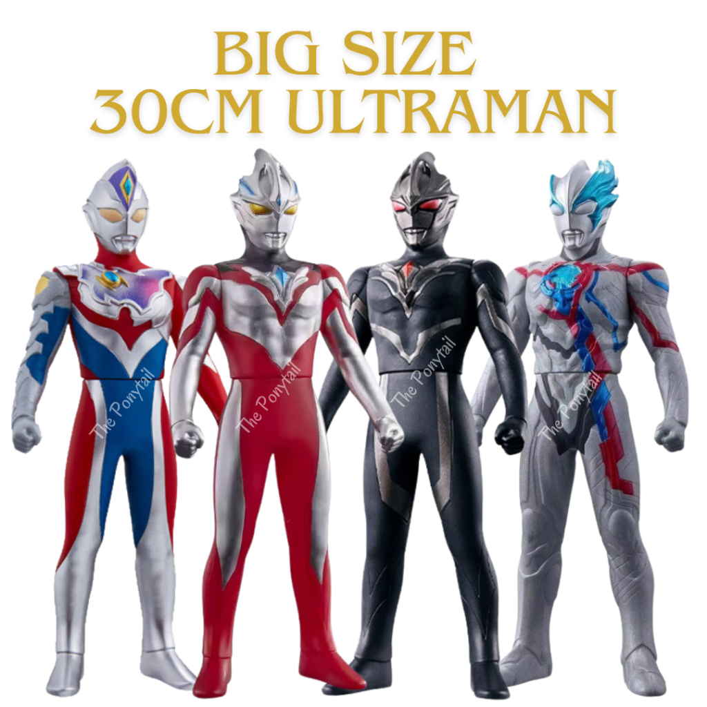 Ultraman Toy Big 30cm Mainan Ultraman Figure Ribut Zero Geed Trigger ...