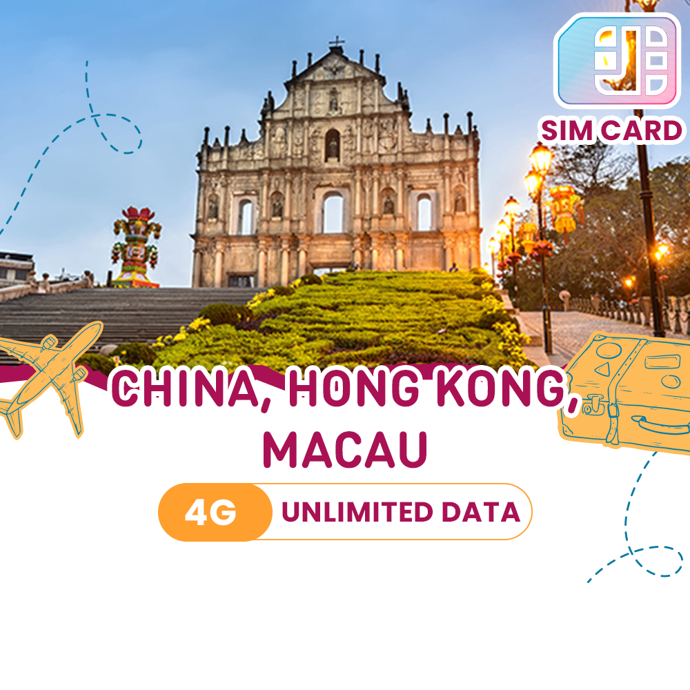 China Macau Sim Card with VPN 5-30 Days High Speed Data | Shopee Malaysia
