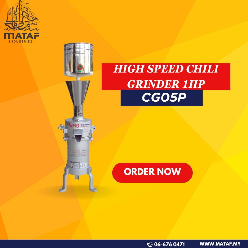 MATAF CGO5P HIGH SPEED CHILI GRINDER 1HP | Shopee Malaysia