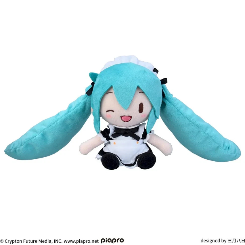 Hatsune Miku Fuwa Puchi Plush Toy Doll Maid Ver. SEGA 2025 from Japan ...