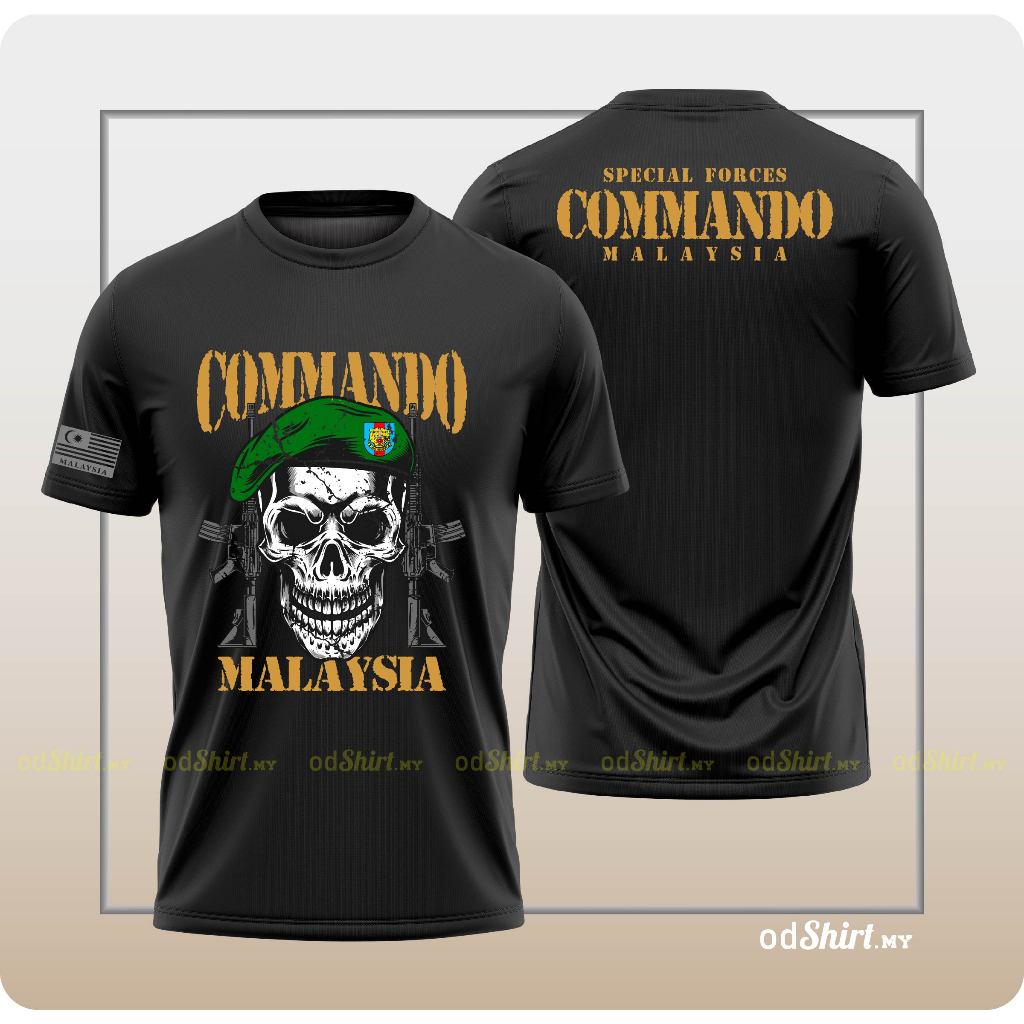 Commando Baju GGK Malaysia Army Inner tshirt Special forces Round Neck ...