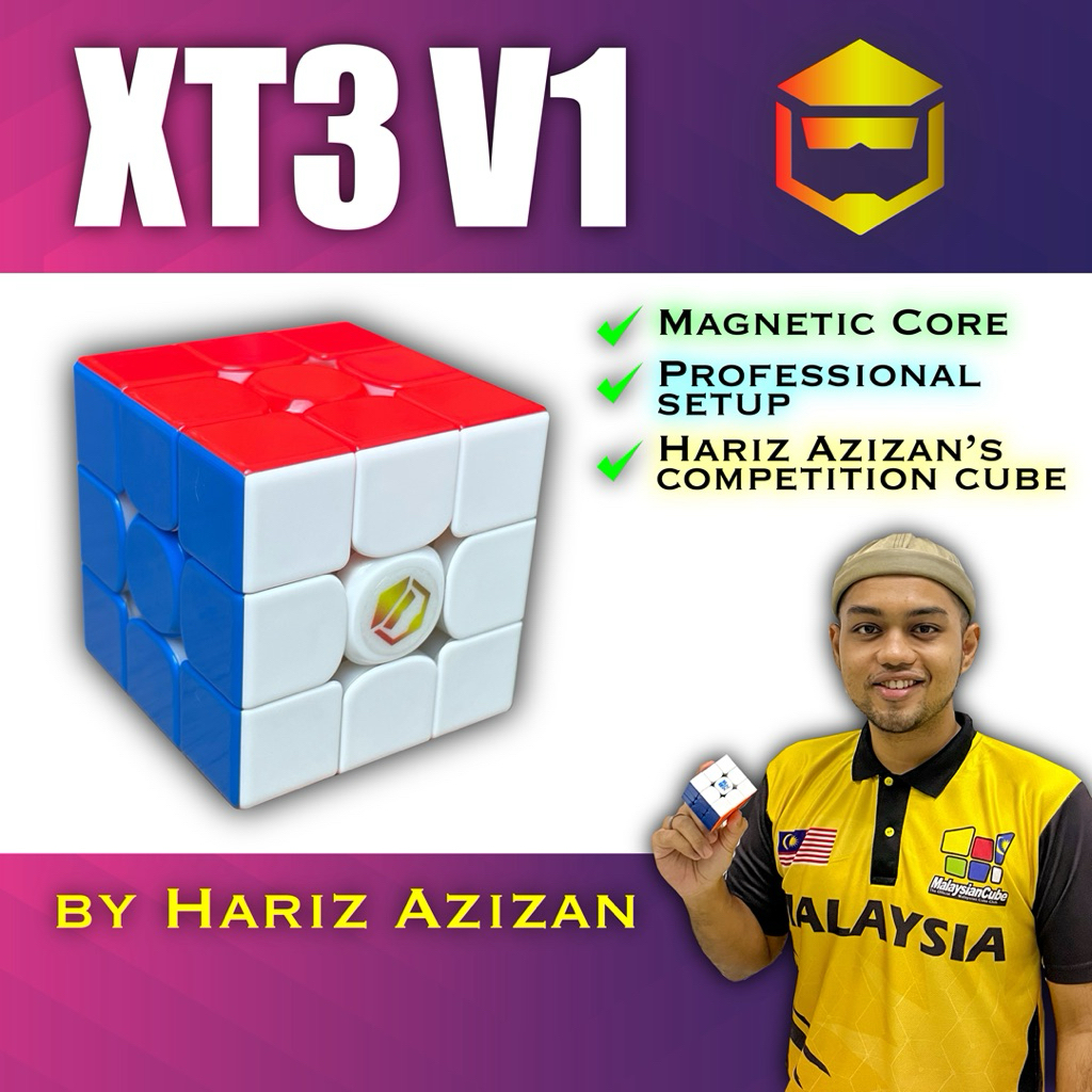Hariz Azizan XT3 V1 Flagship UV Tournament 3x3 Cube | Shopee Malaysia
