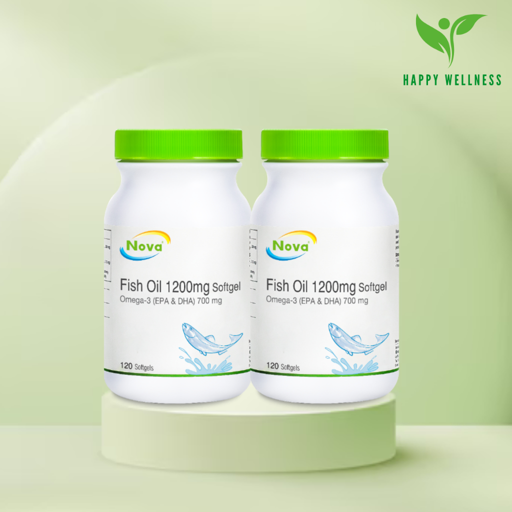 Nova Fish Oil 1200mg – High Strength Omega-3 for Heart, Joint & Brain ...