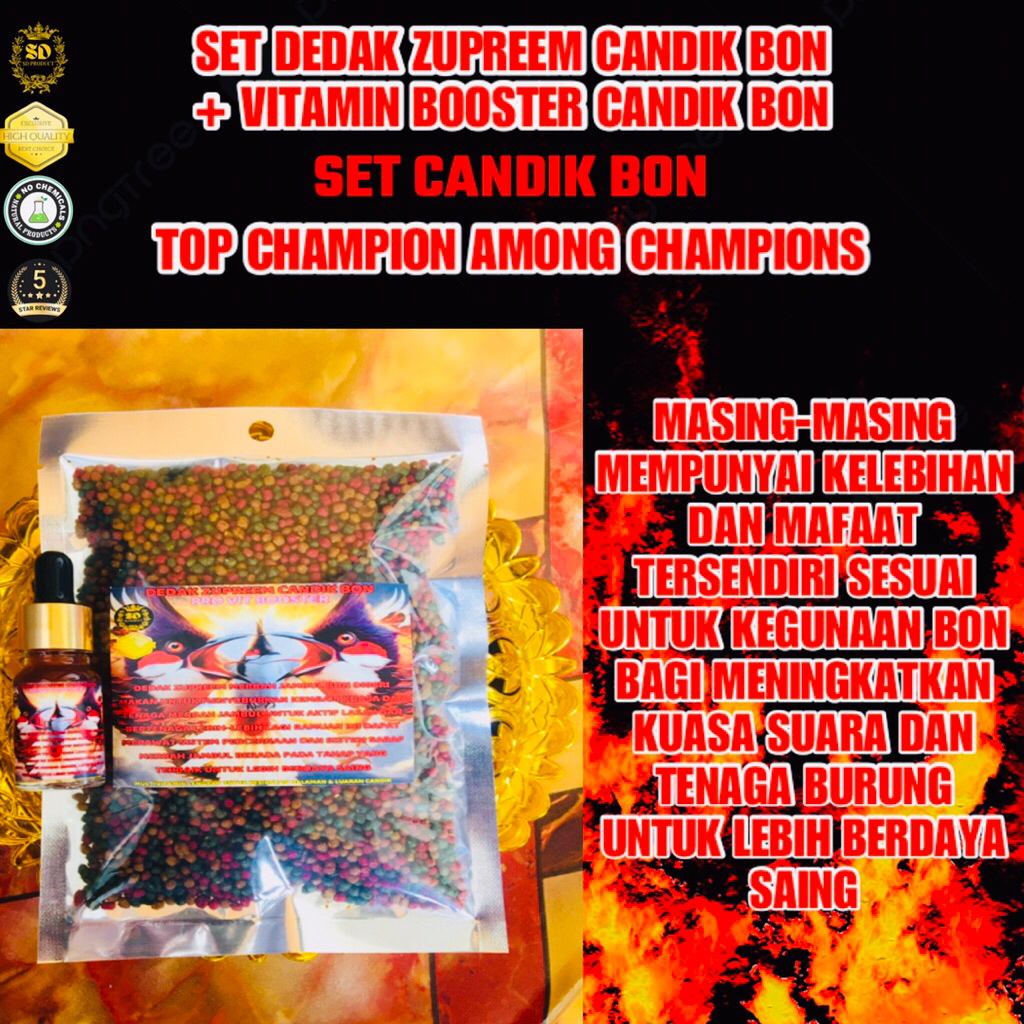 Satu set candik bon vitamin candik bon + dedak zupreem candik bon ...