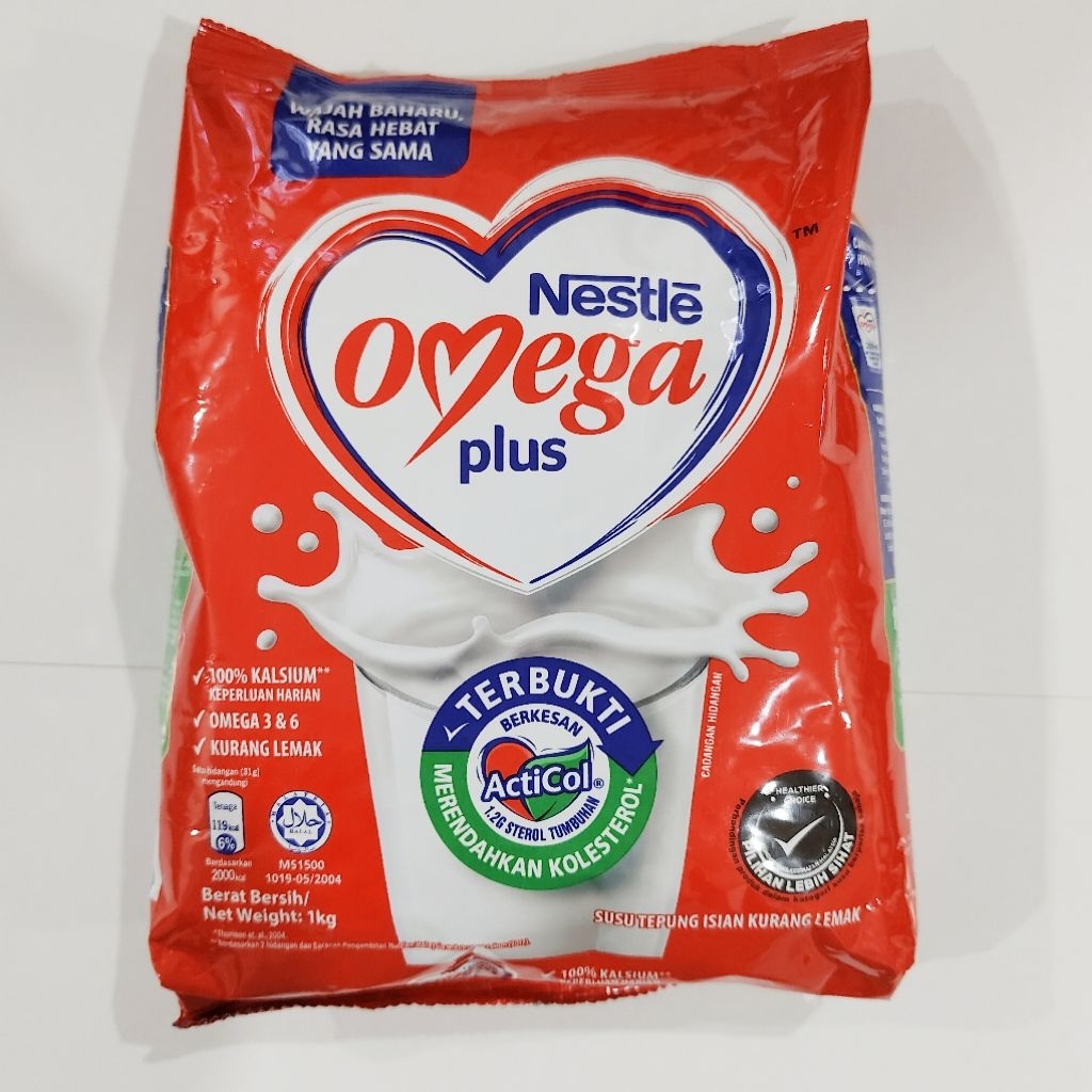 NESTLE Omega Plus Acticol Milk Powder 1kg (1pack) | Shopee Malaysia