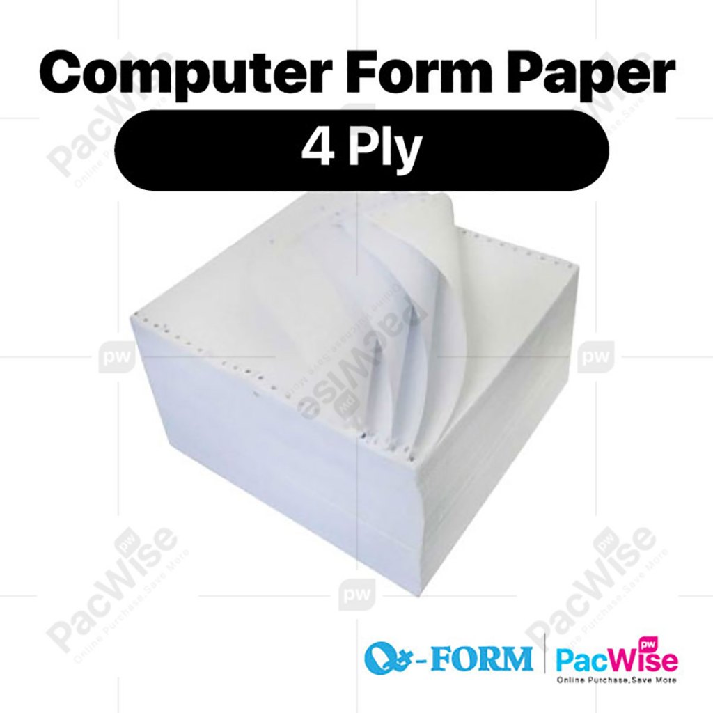 4 Ply Computer Form/QForm/Kertas Komputer/9.5" x 11" (1 Box) | Shopee ...