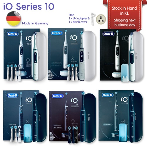 Oral-B iO10 Electric Toothbrush 7 Modes Including Sense Smart Charger ...