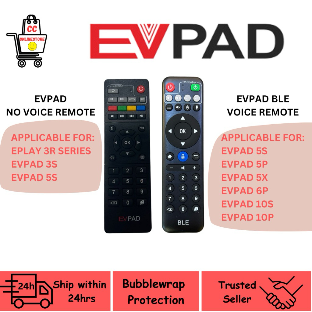 EVPAD EVAI BLE VOICE REMOTE CONTROL 11S 11P 100% ORIGINAL | Shopee Malaysia