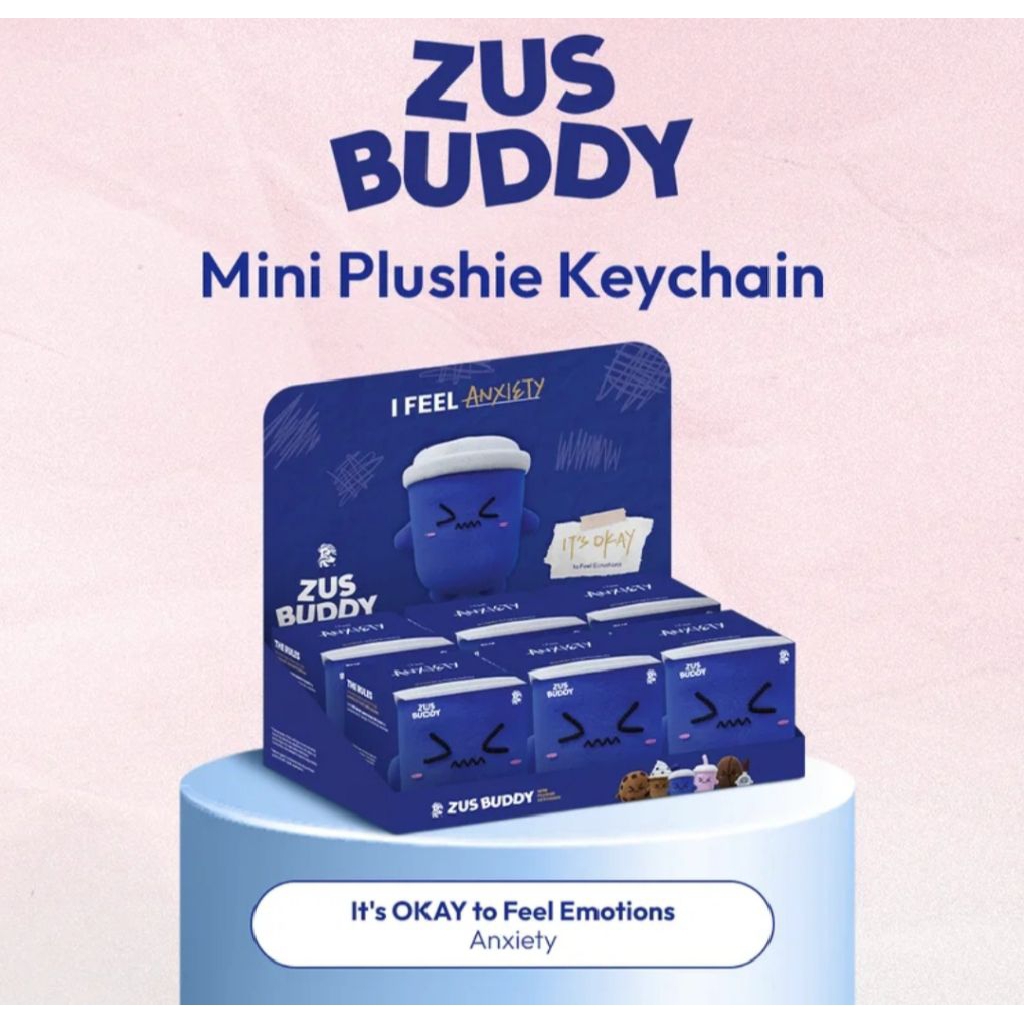 readystock ZUS buddy mini plushie keychain disgusted fear sad anger -It ...