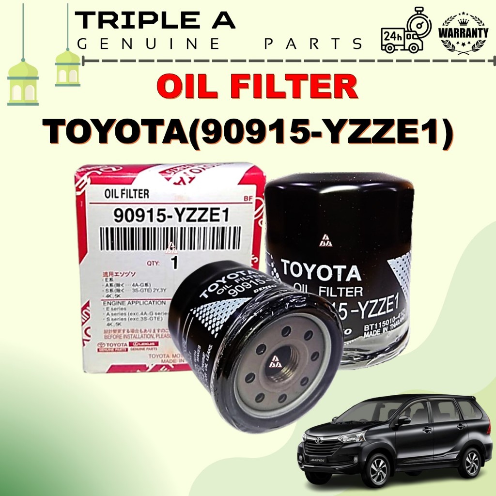 ORIGINAL TOYOTA OIL FILTER 90915 - YZZE1 - TOYOTA RAV4/ VIOS NCP42 / 93 ...