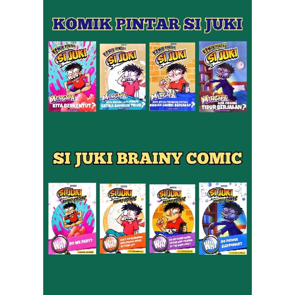 KOMIK PINTAR SI JUKI MENGAPA ? / SI JUKI BRAINY COMIC WHY? (PIONICON ...