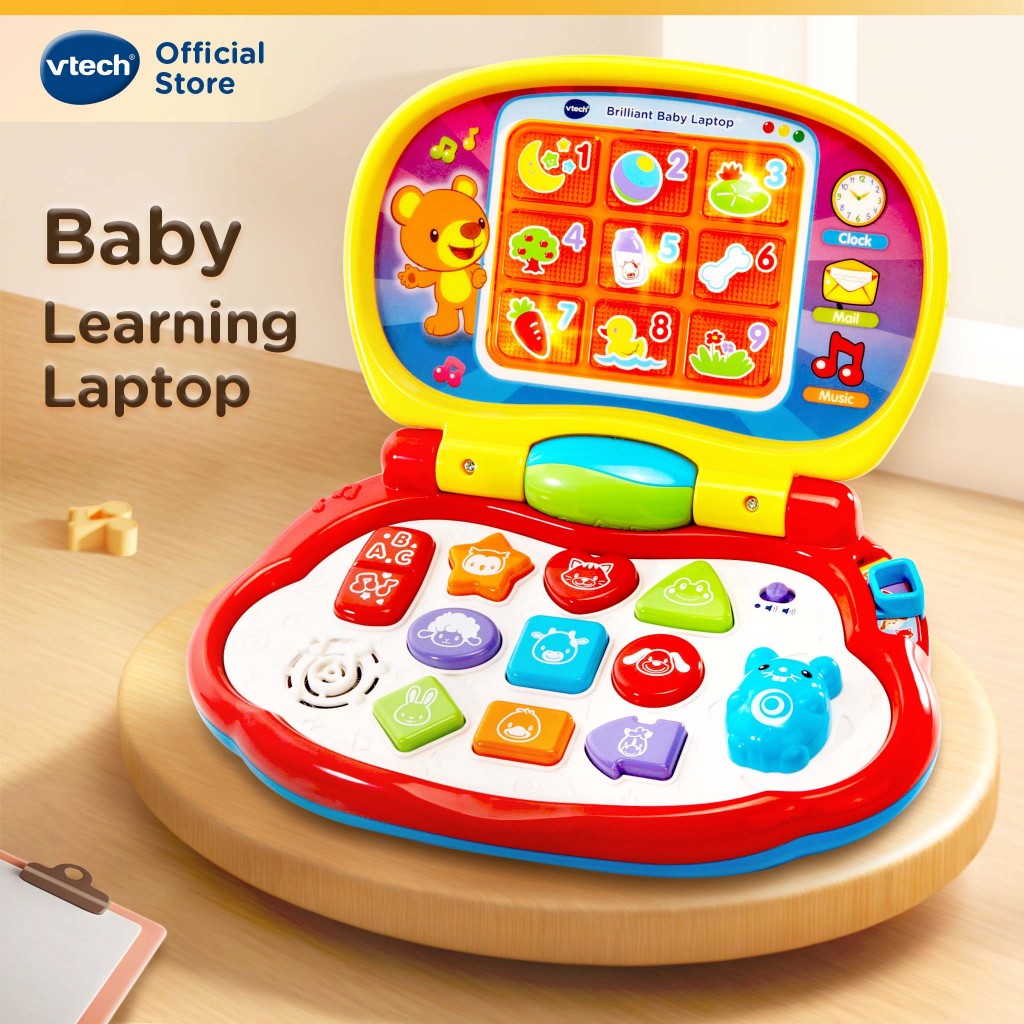 Vtech Brilliant Baby Laptop Early Learning Development Toys For Boys ...