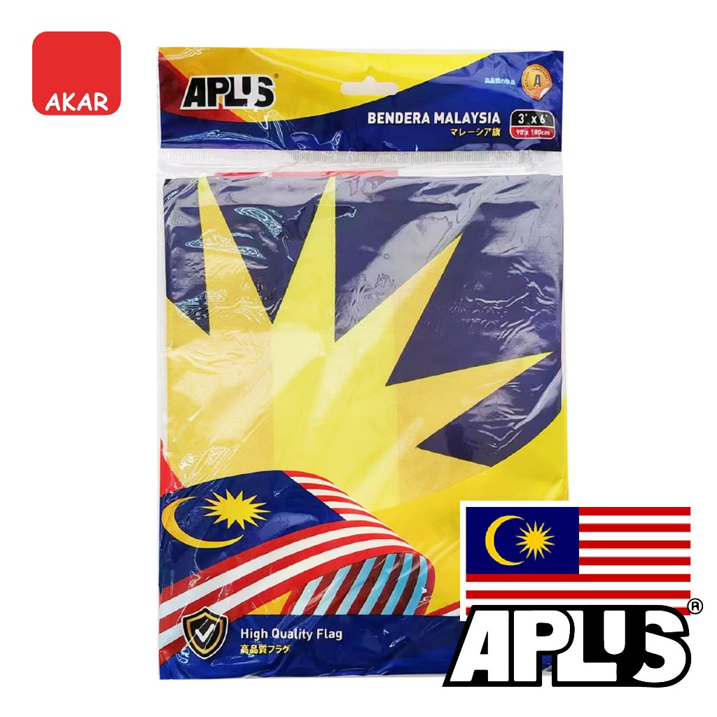 APLUS Jalur Gemilang Bendera Malaysia Malaysia Flag - 3x6 ft / Selangor ...