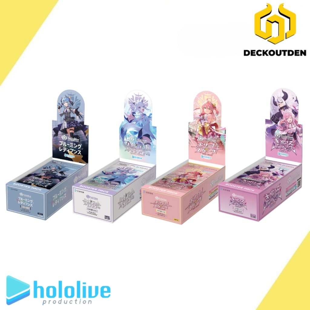 Hololive Official Card Game Booster Box ( Blooming Radiance / Quintet Spectrum / Elite Spark ...