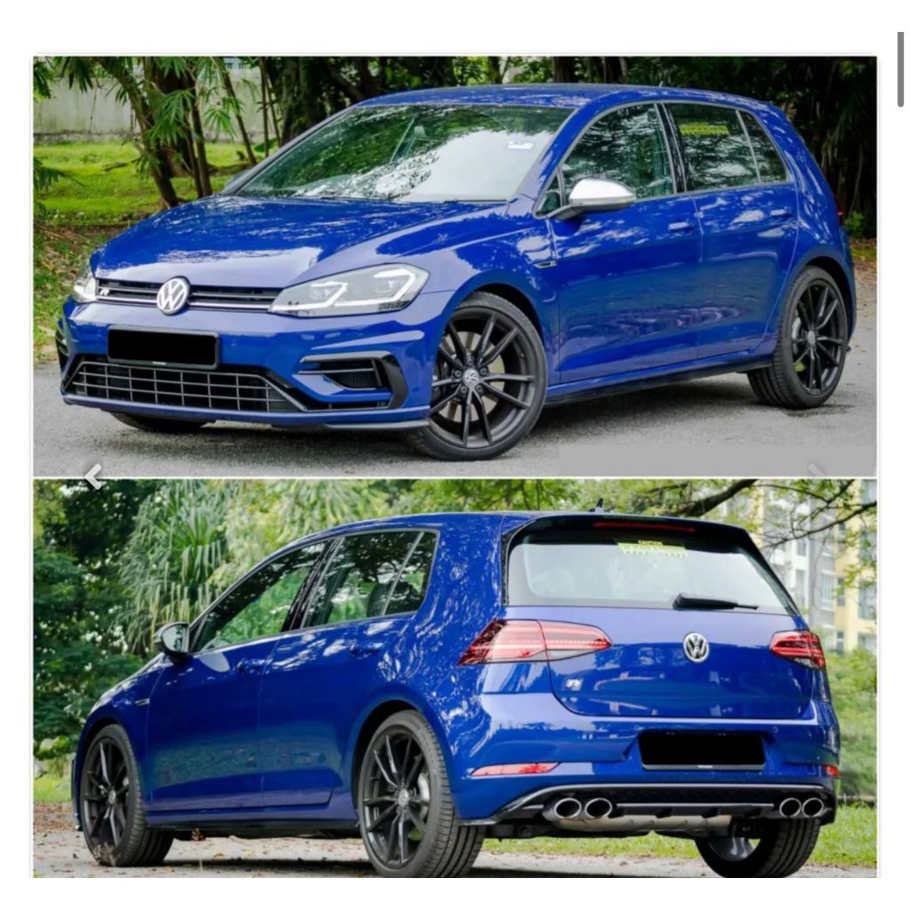 VW Volkswagen Golf MK7 Bodykit Set Upgrade To MK7.5 R Bumper Front Rear ...