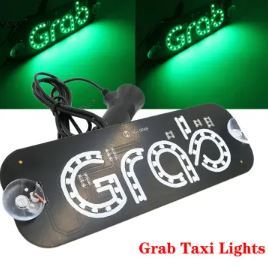 【Ready Stock】 Car Green Taxi LED Advertising Sign Indicator Light Lamp ...