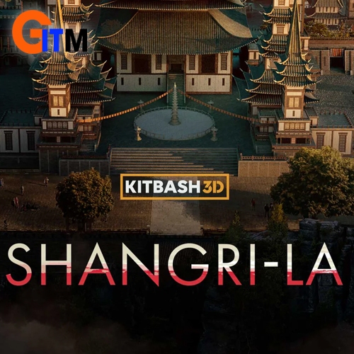 KITBASH3D - SHANGRI-LA | FANTASY PARADISE 3D CITY ASSET PACK | DIGITAL DOWNLOAD | BLENDER UNITY ...