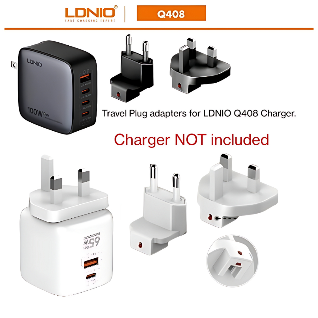 AC plug for LDNIO Q2617 Q408 GaN Charger International Global Worldwide ...