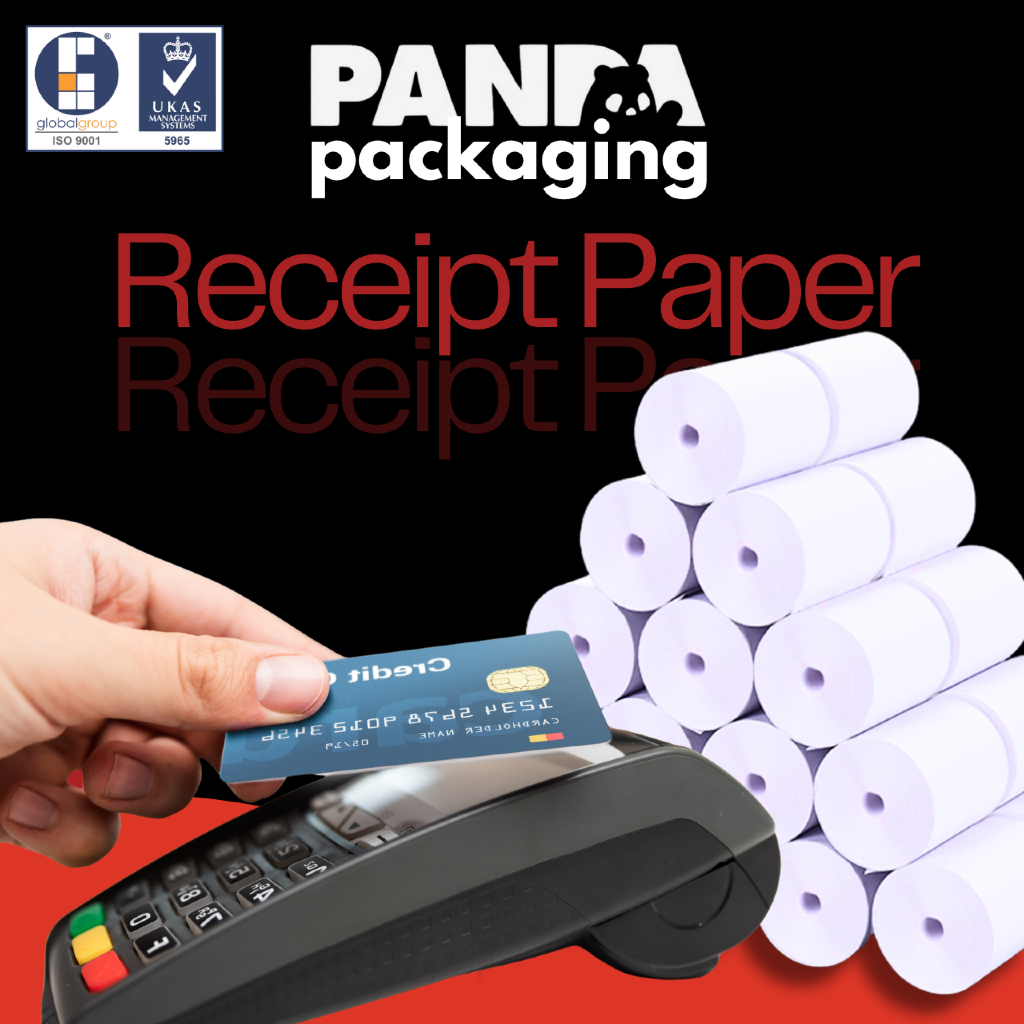 PANDAPAK Coreless Thermal Paper Roll Receipt Roll Thermal Receipt Paper ...
