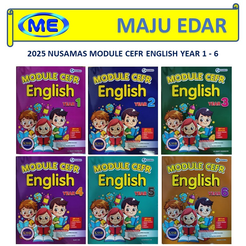 BUKU LATIHAN 2025 NUSAMAS MODULE CEFR ENGLISH YEAR 1/2/3/4/5/6 | Shopee ...