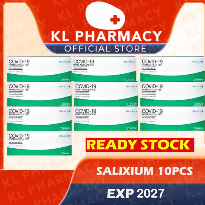 (10PCS) [READY STOCK] Salixium Saliva + Nasal Swab Rapid Antigen Self ...