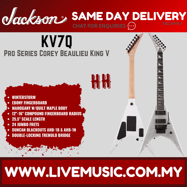 Jackson KV7Q Pro Series Signature Corey Beaulieu King V 7-String ...