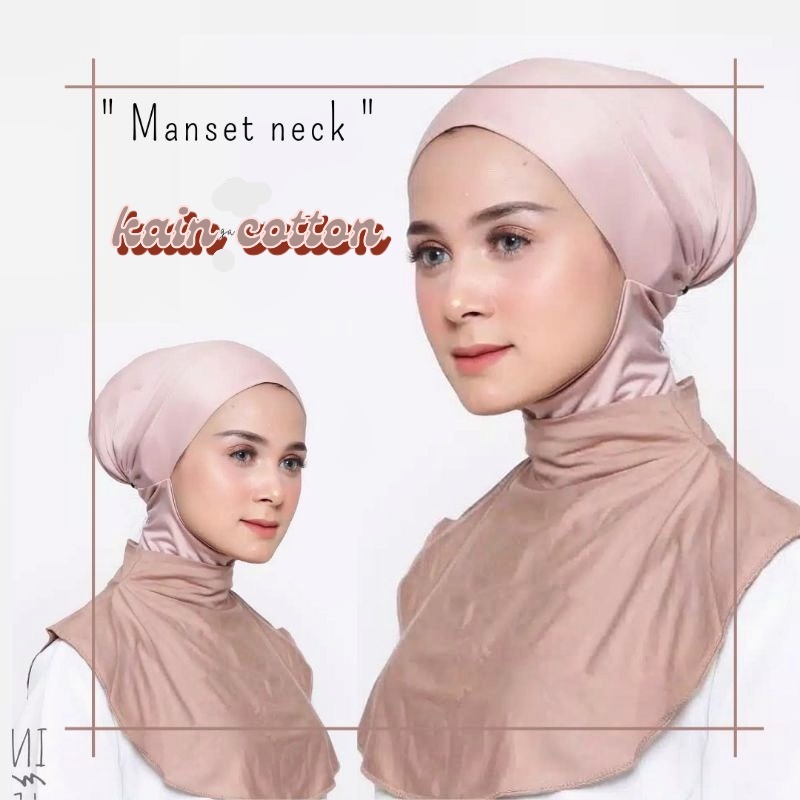 High Neck Inner Leher Dada Bahu Women Turtleneck Half Inner Tutup Leher ...