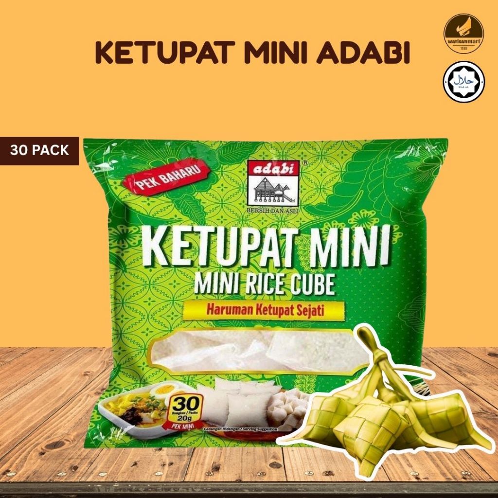 Nasi Impit Adabi 30 Pack Ketupat Mini | Shopee Malaysia