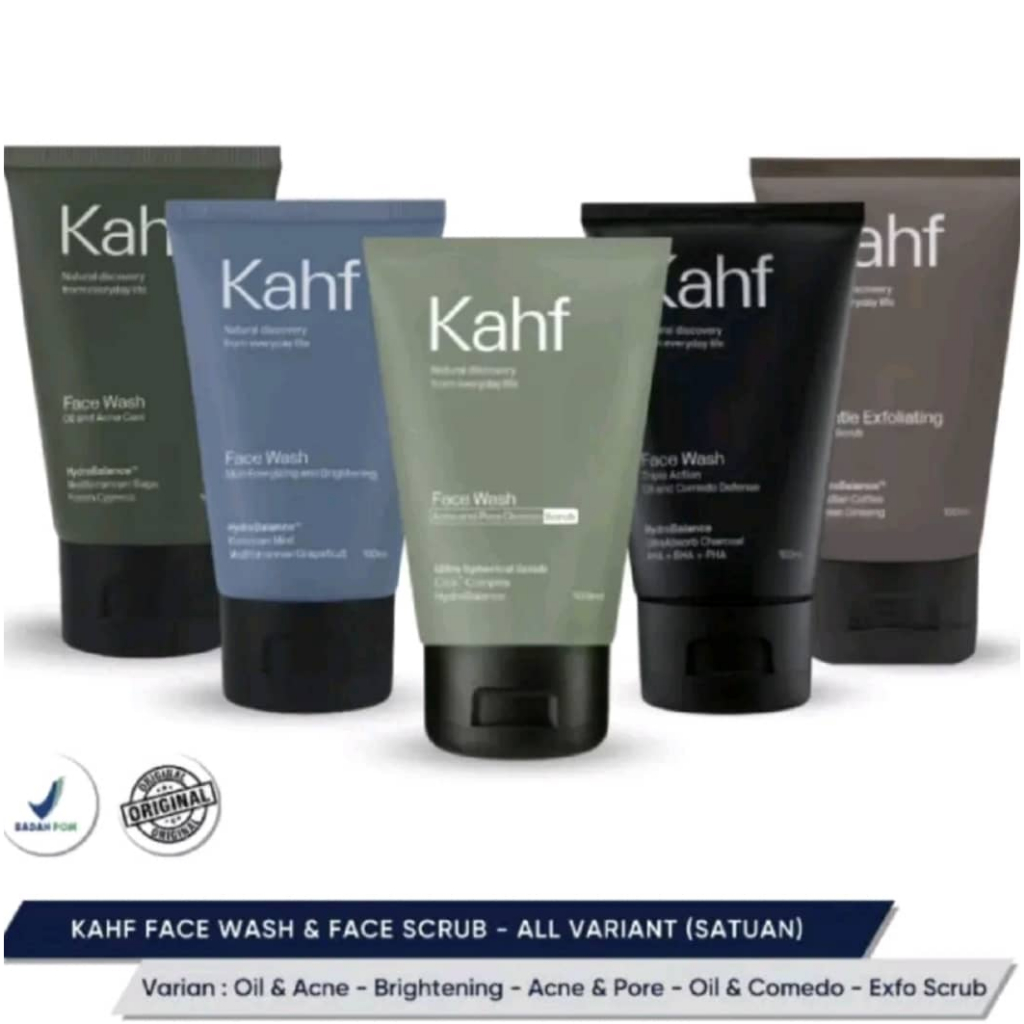 Kahf Sabun Muka Face Wash All Varian | Shopee Malaysia