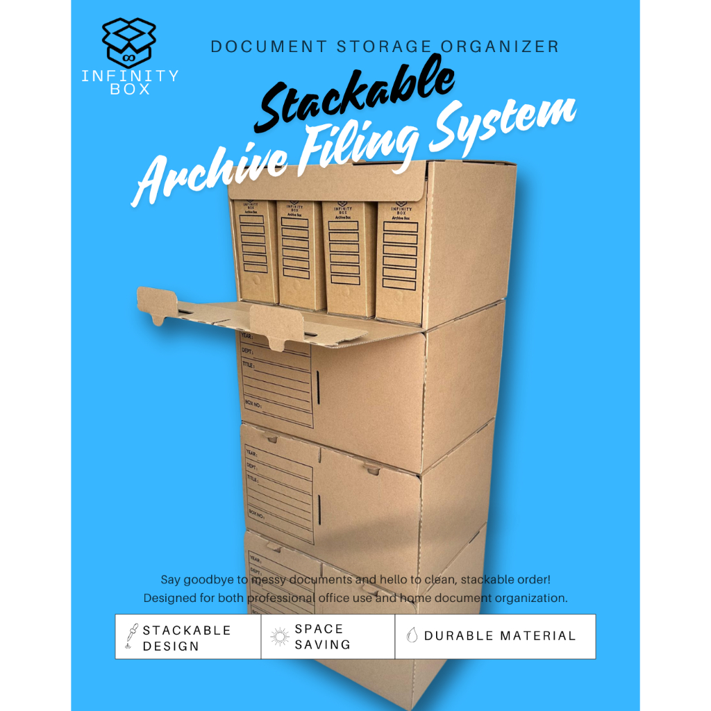 Stackable Archive Filing System – Document Storage Organizer INFINITY ...