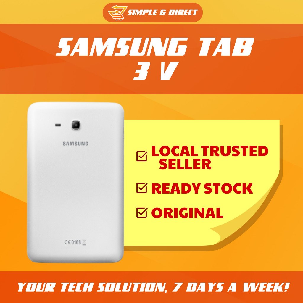 USED SAMSUNG TAB 3V ORIGINAL SECONDHAND | Shopee Malaysia