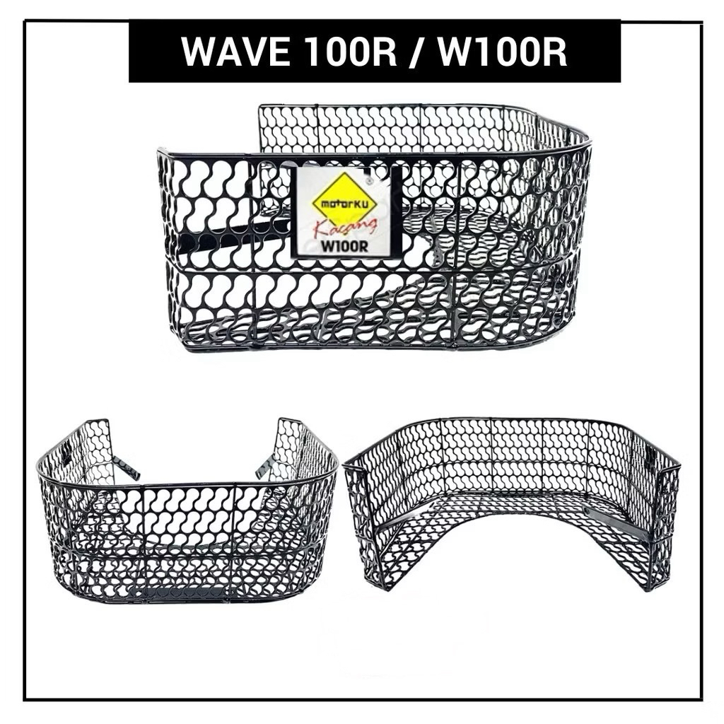 HONDA WAVE100R WAVE 100R WAVE100 R W100R BAKUL BASKET STEEL BESI KACANG ...