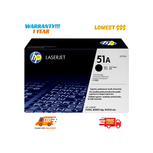 HP 51A Black LaserJet Toner Cartridge (Q7551A) | Shopee Malaysia
