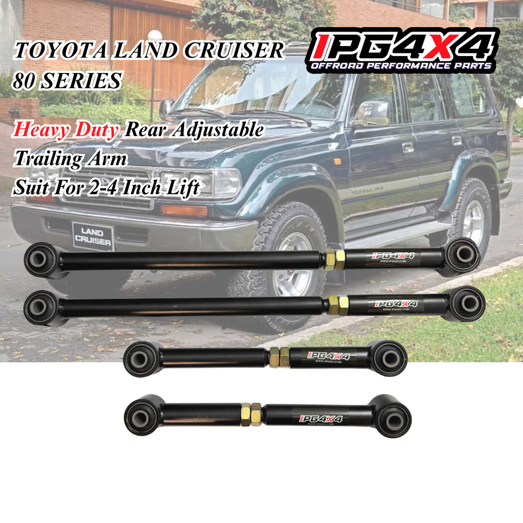 Heavy Duty Rear Adjustable Trailing Arm Toyota Land Cruiser 80 Series 2 ...