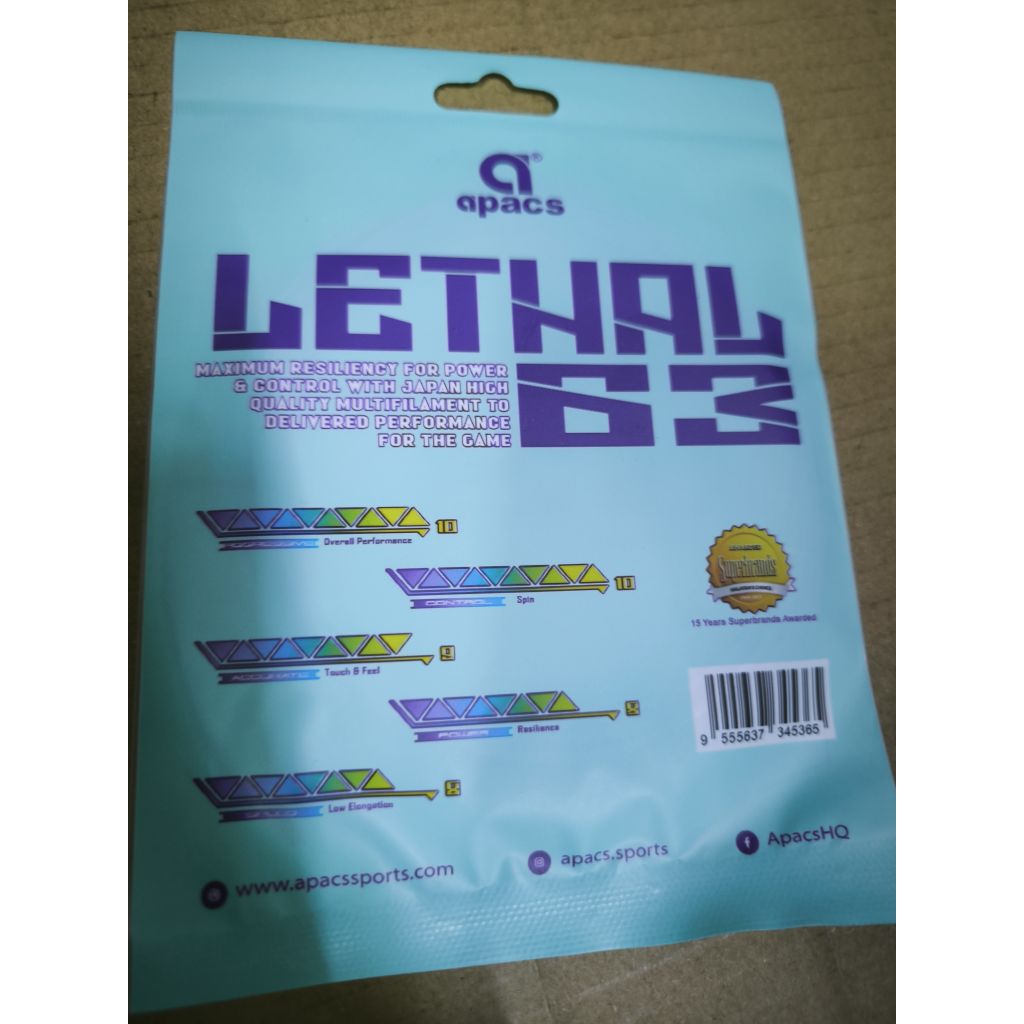 String apacs lethal 63(original apacs) | Shopee Malaysia