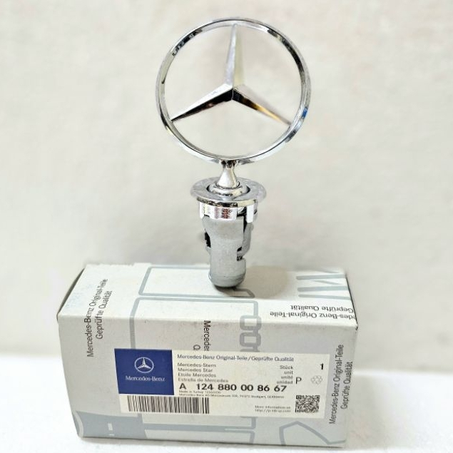Mercedes Original Front Grille Bonnet Star Emblem W123 W124 W126 W201 ...