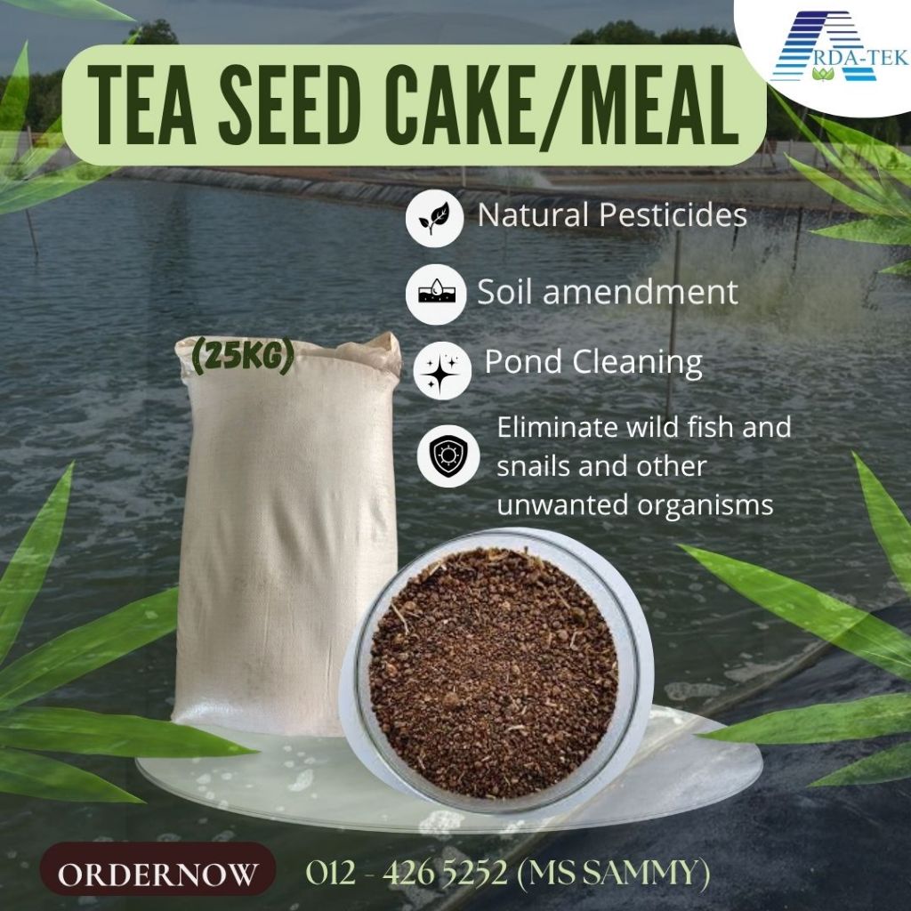 [25KG] Tea Seed Cake / Penghapus Siput Semula Jadi / Pembunuh Siput ...
