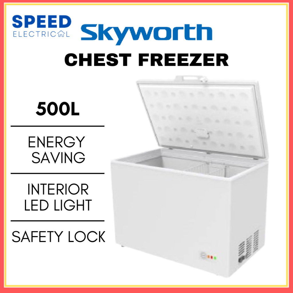 [SABAH ONLY] SKYWORTH CHEST FREEZER 450L BD-500 冷冻柜 冷藏冰箱 PETI AIS BEKU ...
