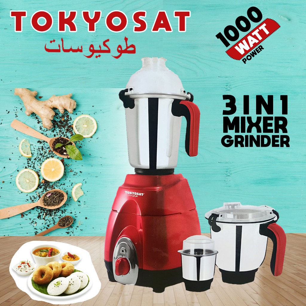 Tokyosat Blender TS-8321-KSB, Heavy Duty 3 in 1 System Malaysia 🇲🇾 No ...