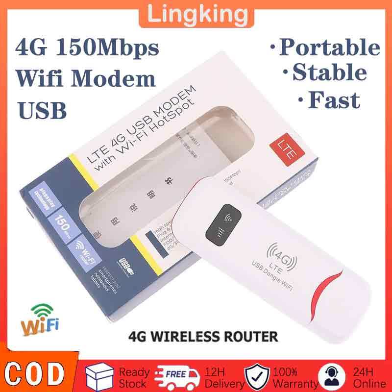 Wireless LTE WiFi Router 4G SIM Card 150Mbps USB Modem WiFi Dongle Hotspot Mobile Broadband ...